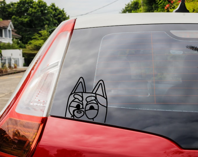 Bluey Angry Muffin Decal Sticker - Etsy