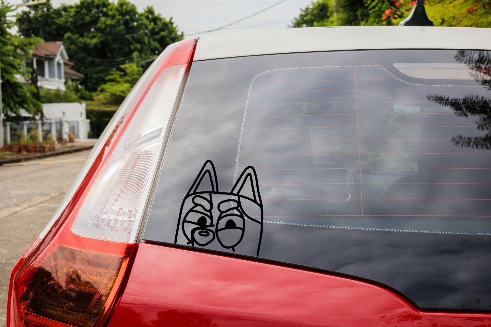 Bluey Angry Muffin Decal Sticker - Etsy