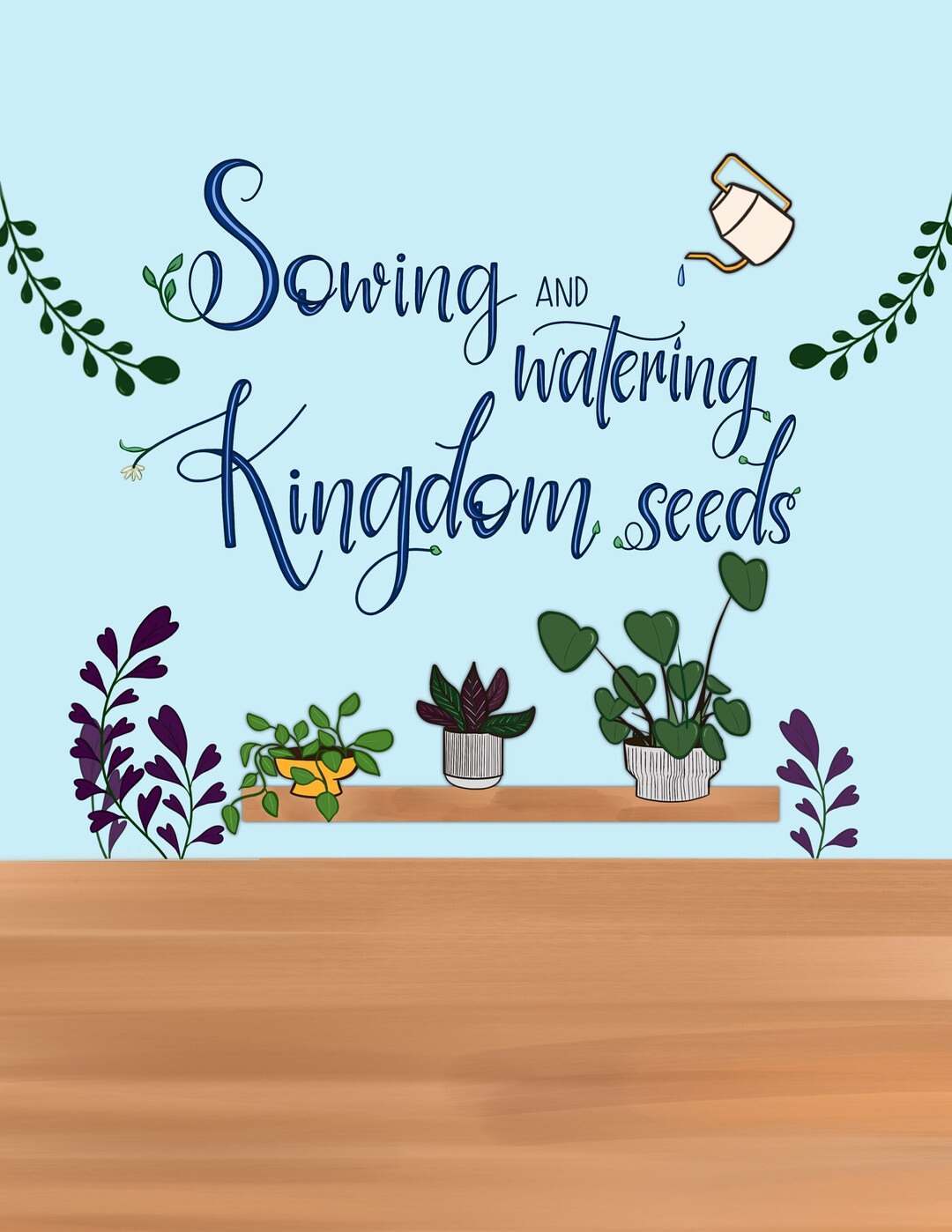 Sowing and Watering Gift Design - Etsy