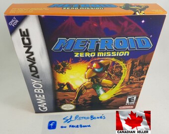 Metroid Gba Zero Mission With Box - Etsy