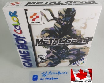 Metal Gear Solid Game Boy Box - Etsy