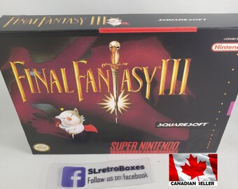 Snes Final Fantasy 3 Box - Etsy
