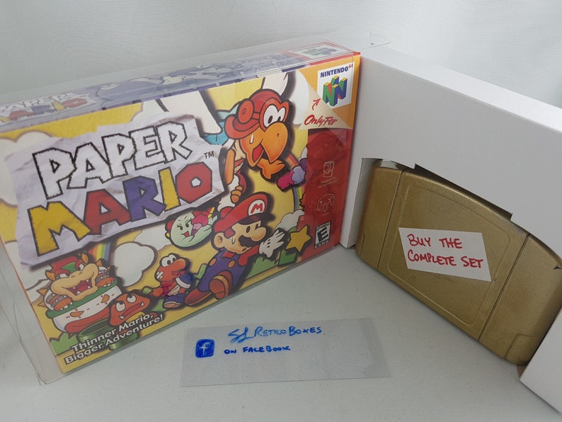 PAPER MARIO N64 Nintendo 64 Replacement Custom BOX - Etsy