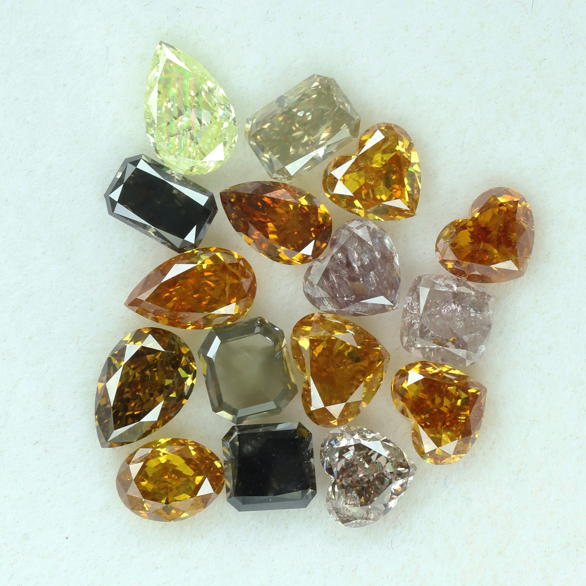 5.28 CT/16 Pcs Mix Color Mix Diamond Natural Loose Diamond | Etsy