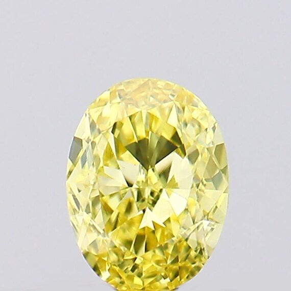 0.28 CT Yellow Color Oval Diamond Natural Loose Diamond Oval | Etsy