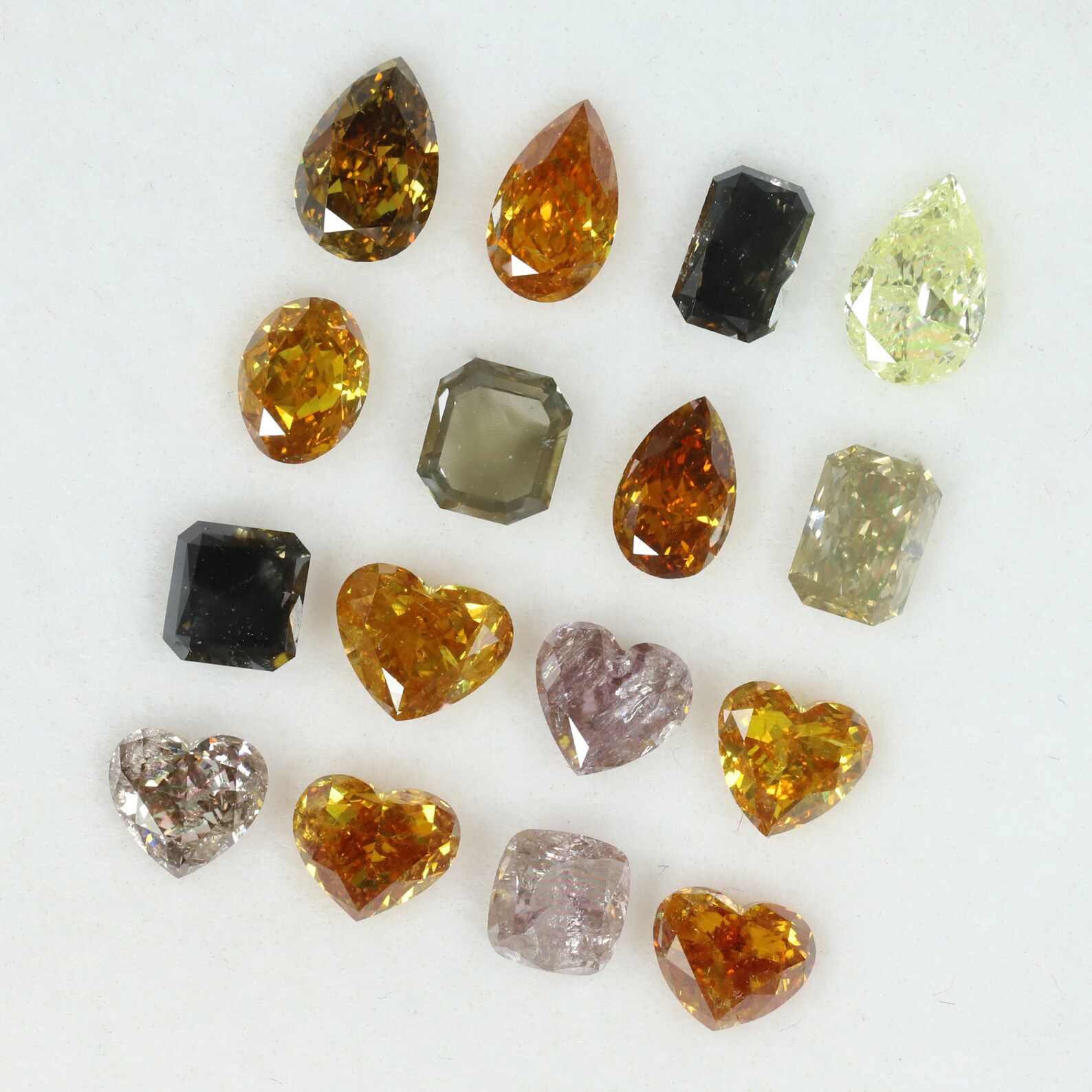 5.28 CT/16 Pcs Mix Color Mix Diamond Natural Loose Diamond | Etsy