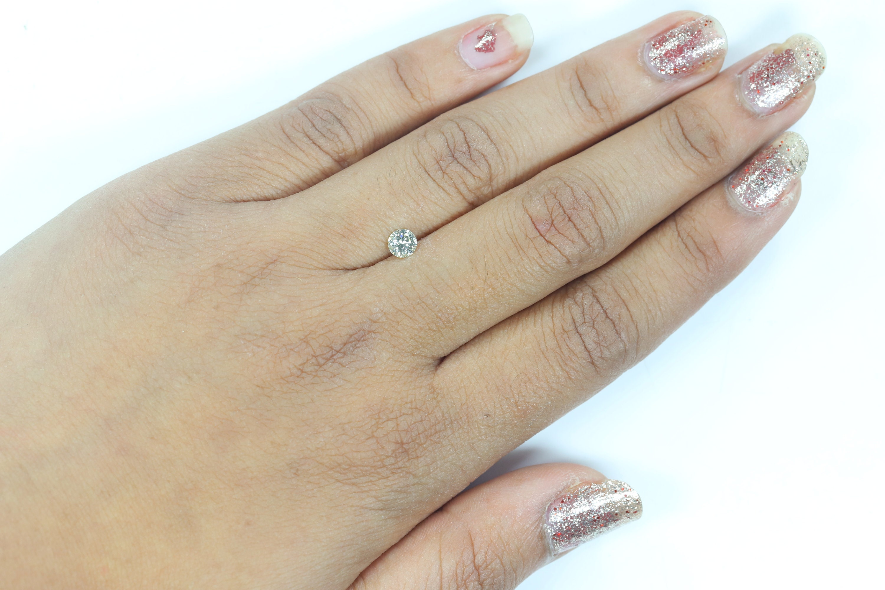 0.32 CT Round Natural White M Color Diamond I1 Clarity Use for - Etsy