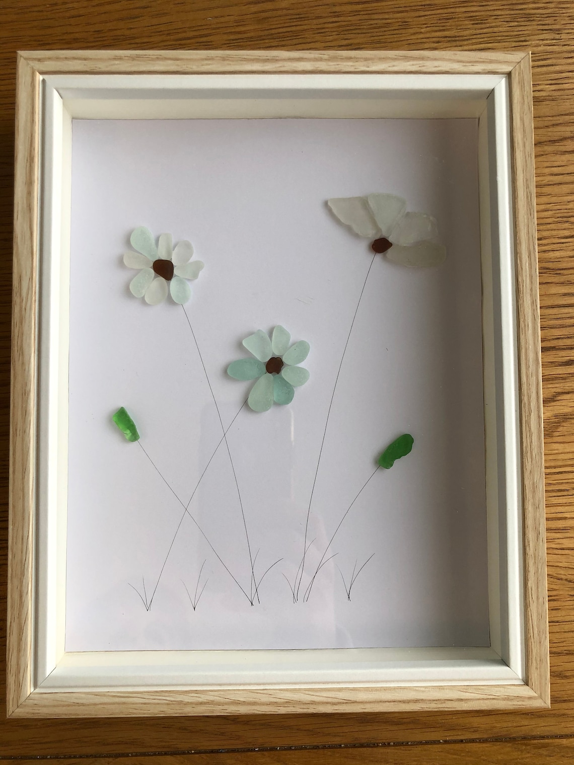 Sea Glass Flowers Etsy