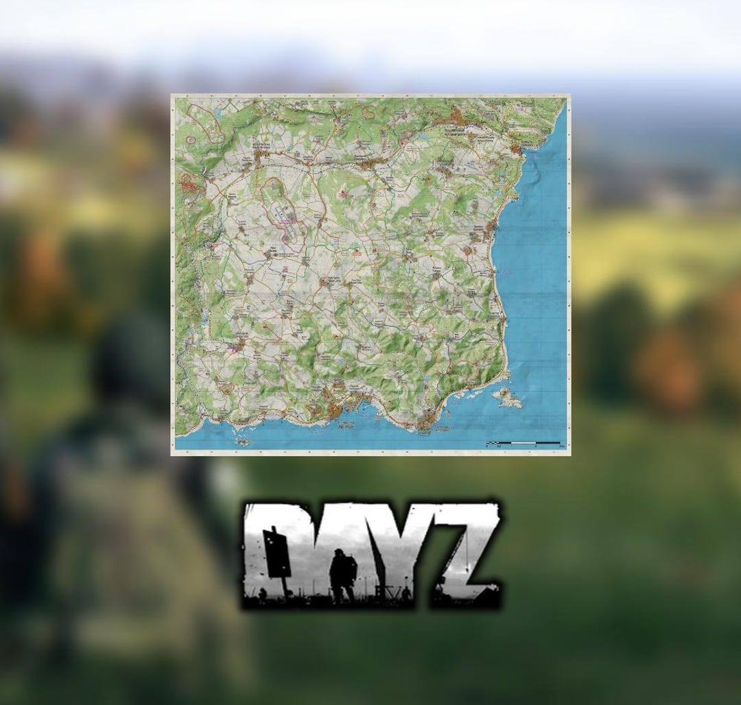 Dayz Custom Video Game Map 11 X 11 - Etsy