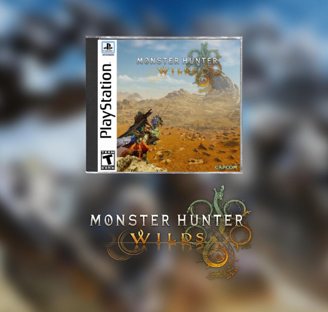Monster Hunter Wilds PS1 Inspired Custom Game Case - Etsy UK