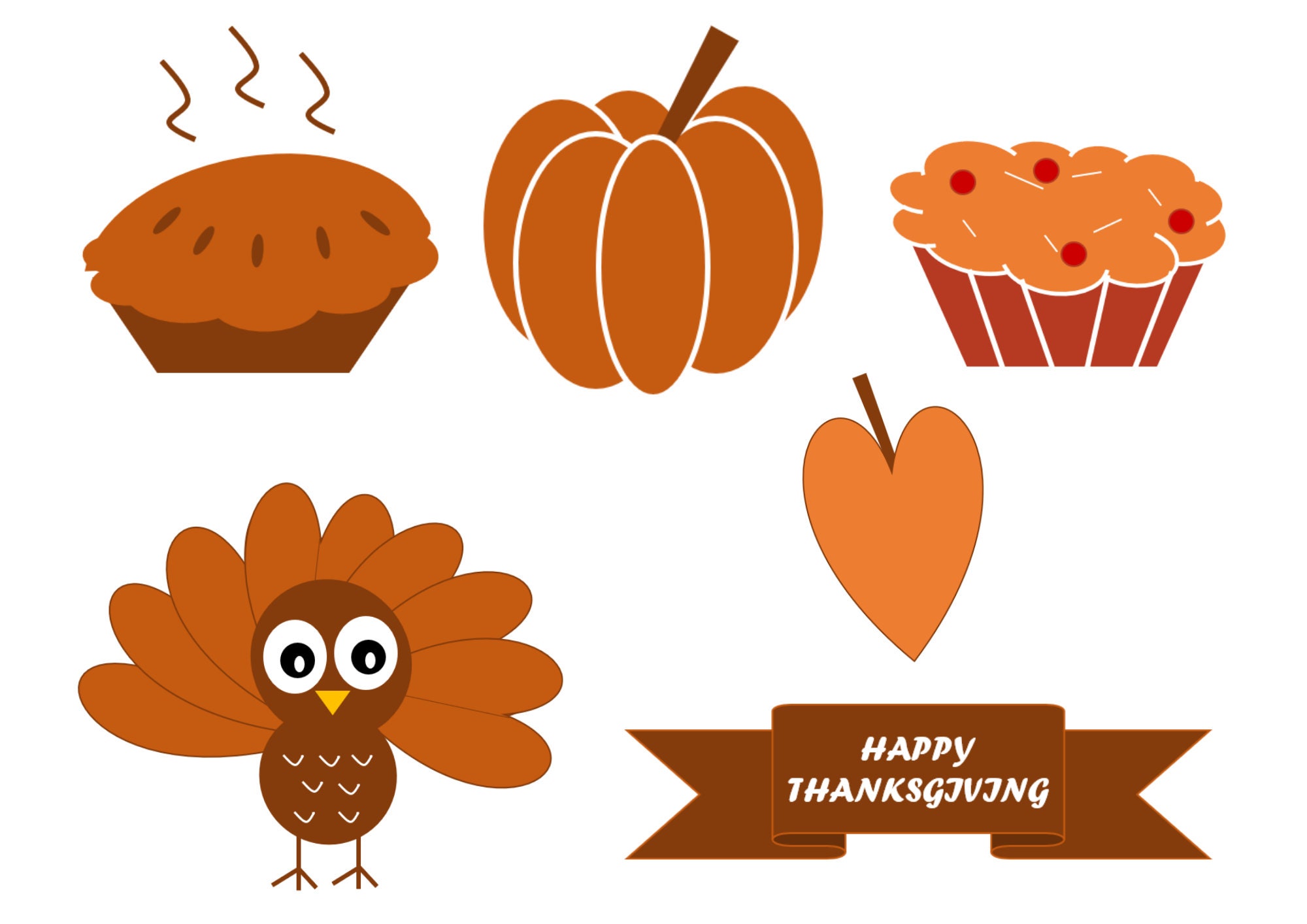 Thanksgiving Clipart, Fall Clip Art , Turkey Clipart , Autumn Clipart ...