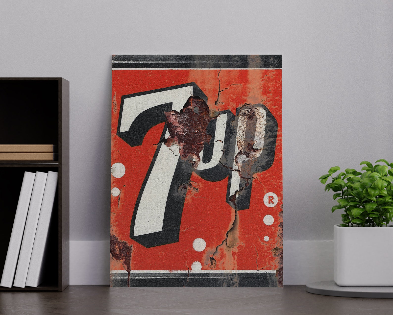 Vintage 7Up PosterRusty and Clear Download Digital Print | Etsy