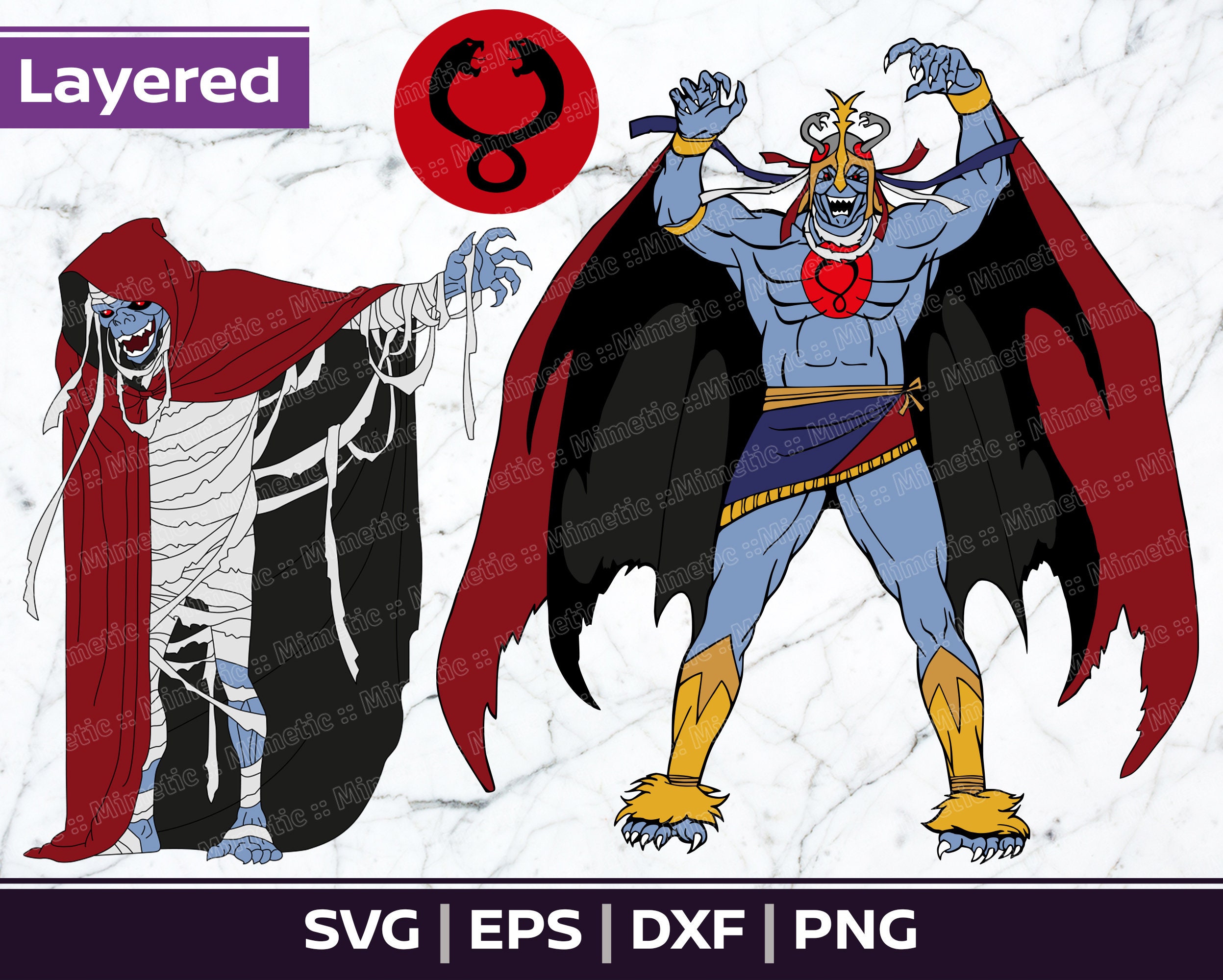Mumm-Ra SVG 2 in 1 Thundercats SVG file di taglio | Etsy