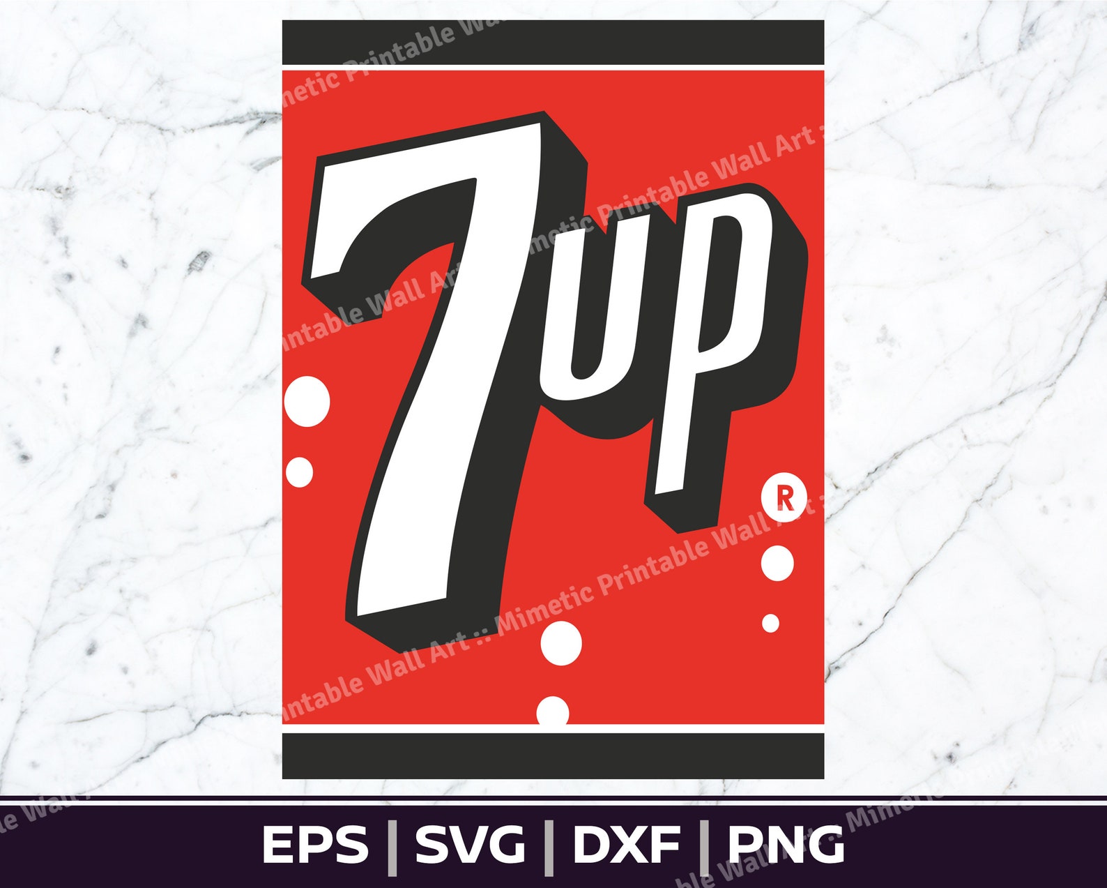 Vintage 7Up PosterRusty and Clear Download Digital Print | Etsy