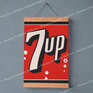 Vintage 7Up PosterRusty and Clear Download Digital Print | Etsy