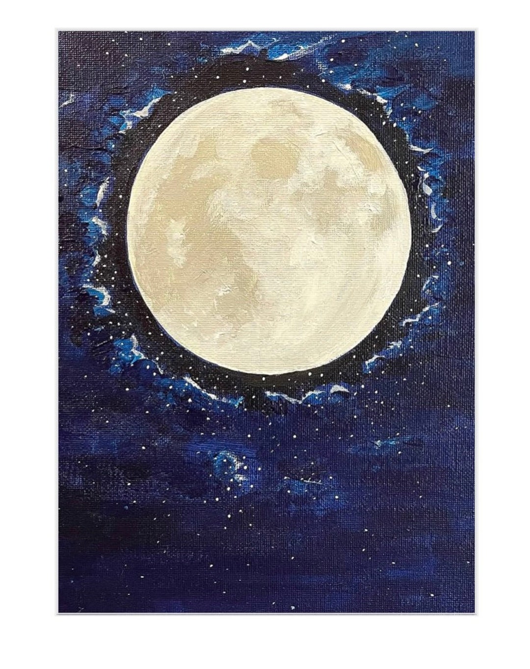 Set of Six 5” X 7” Full Moon Cards - Etsy