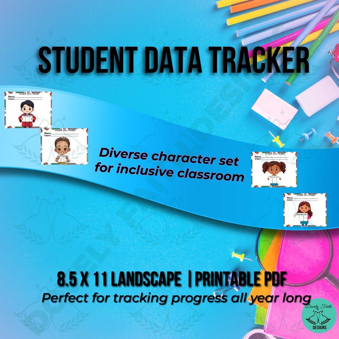 Student Data Tracker, Classroom Progress Monitoring, Printable Teacher ...