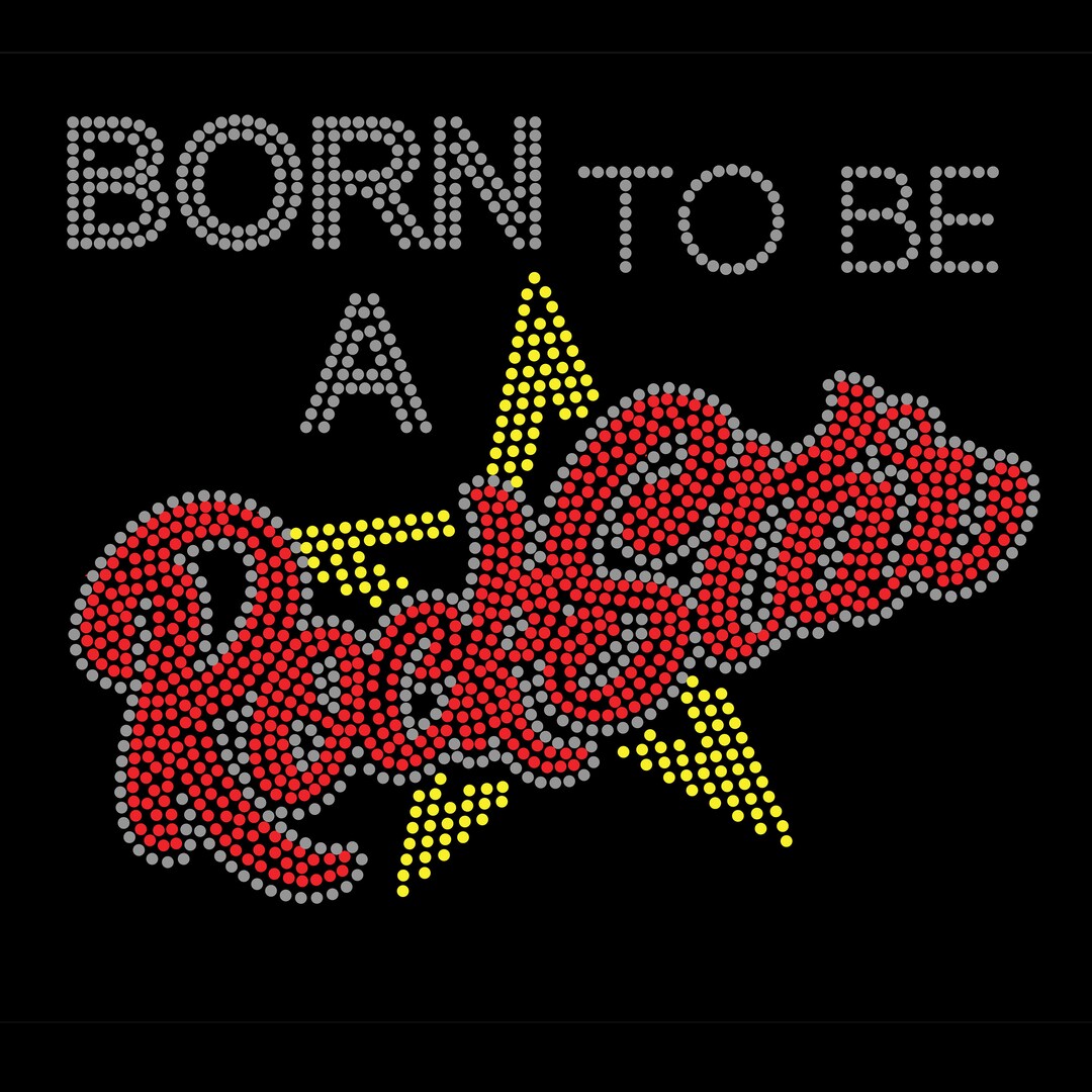 Rhinestone Template, SS10, SVG, 8.962x10.695 Born to Be A Rock Star - Etsy