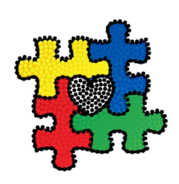 Autismus Puzzleteile Vektor