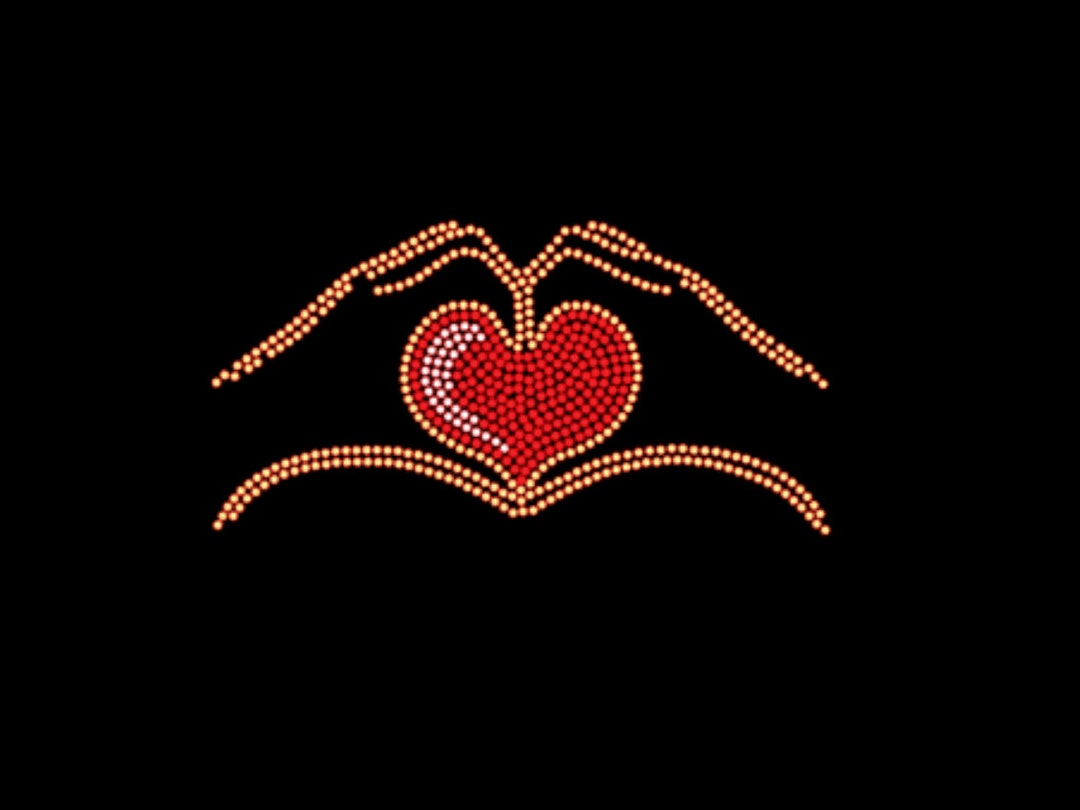 Love Sign, Rhinestone Design Template, SS10, 8.977w X 4.559h - Etsy