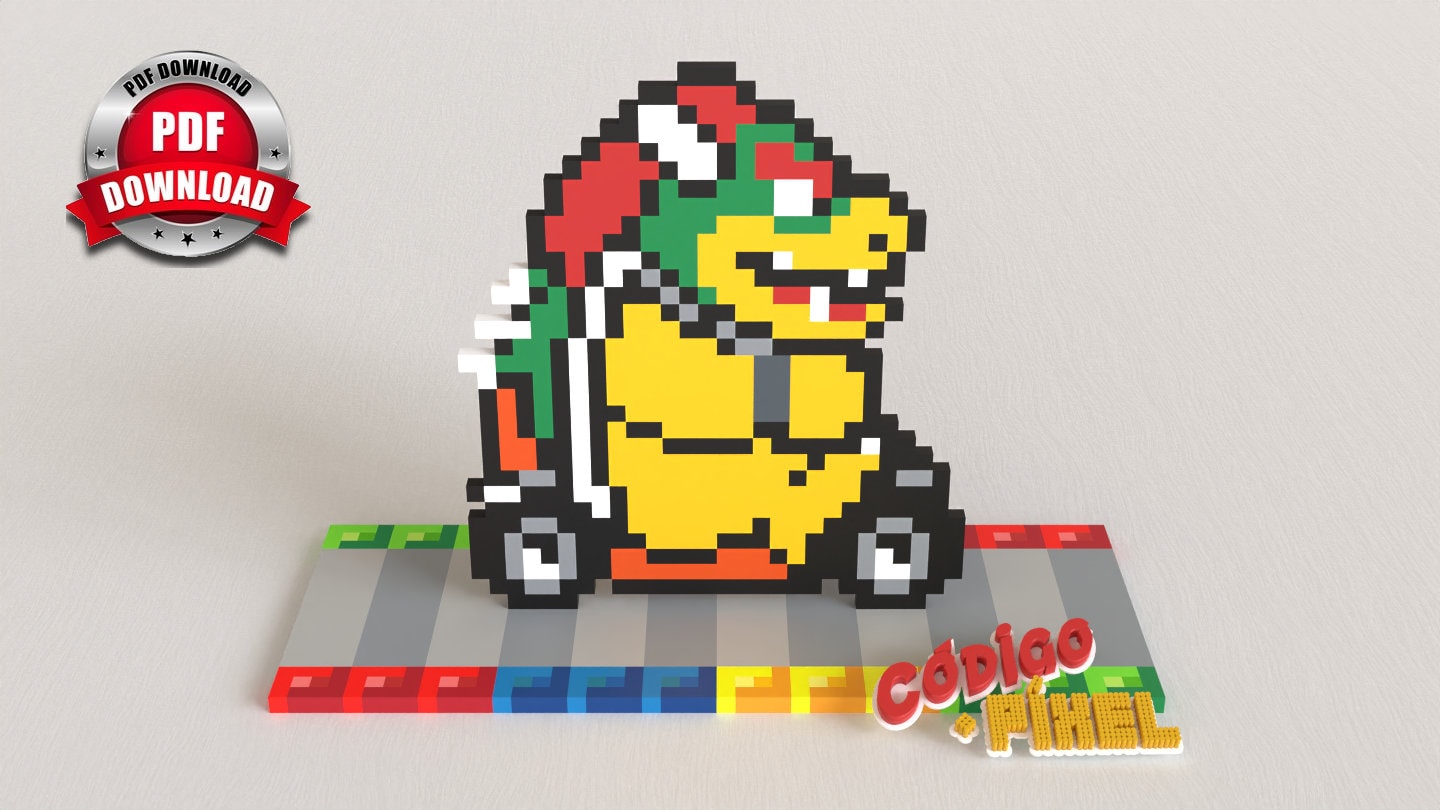 Pixel Mario Bowser