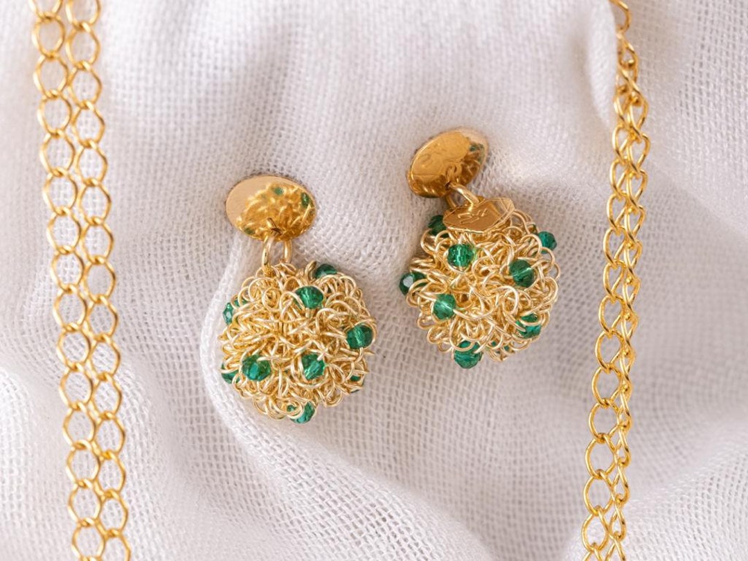 Fireball Charm Necklace - 14K Gold-plated - Etsy