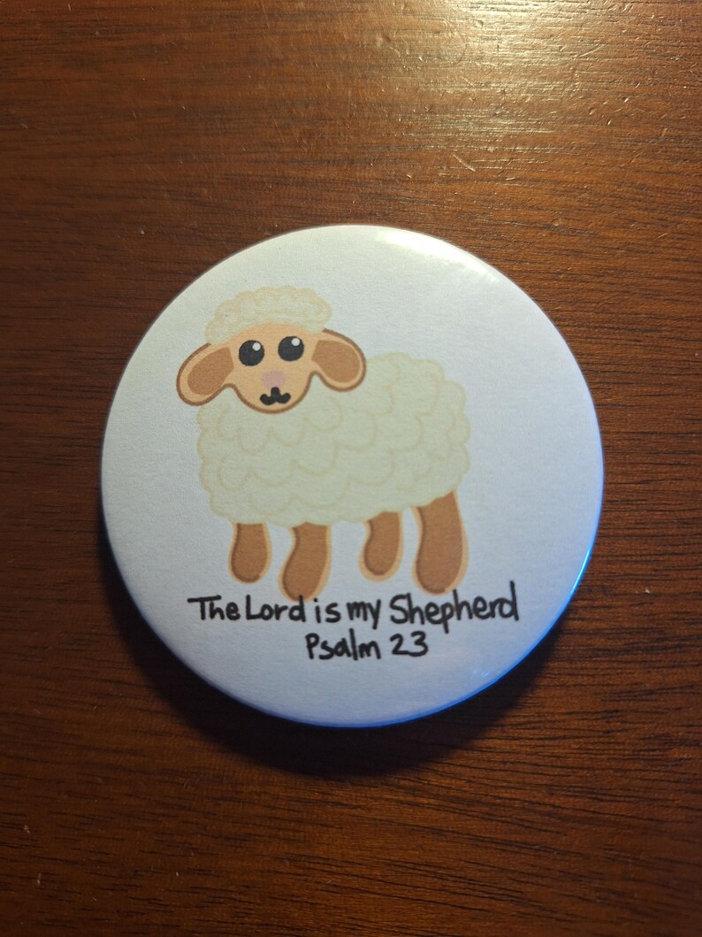 The Lord is My Shepherd Sticker/button - Etsy
