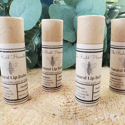 Honey Lip Balm All Natural Made With Local Honey & Beeswax - Etsy