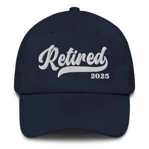 Retired 2025 Embroidered Hat: Retirement Gift for Coworker - Etsy
