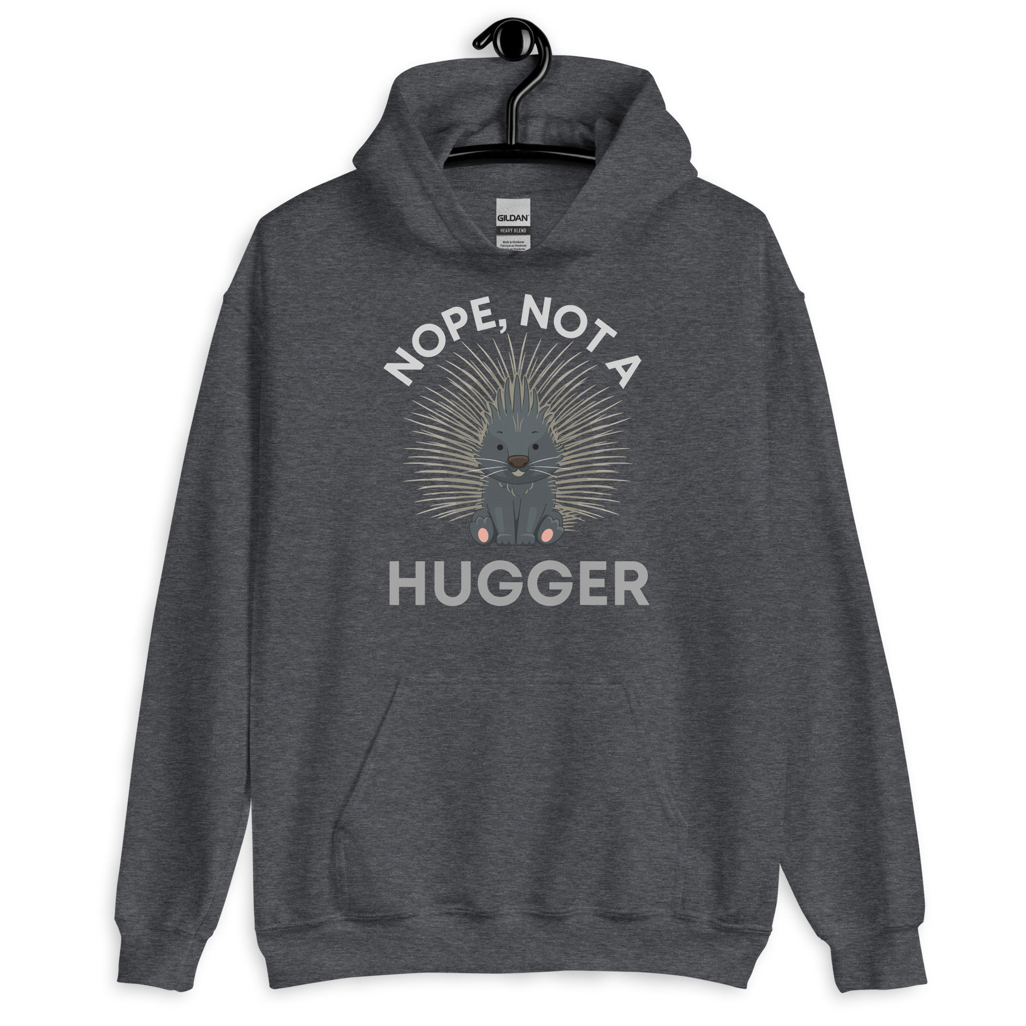 Not a Hugger Hoodie, Porcupine Sweatshirt, Funny Introvert Hoodie ...