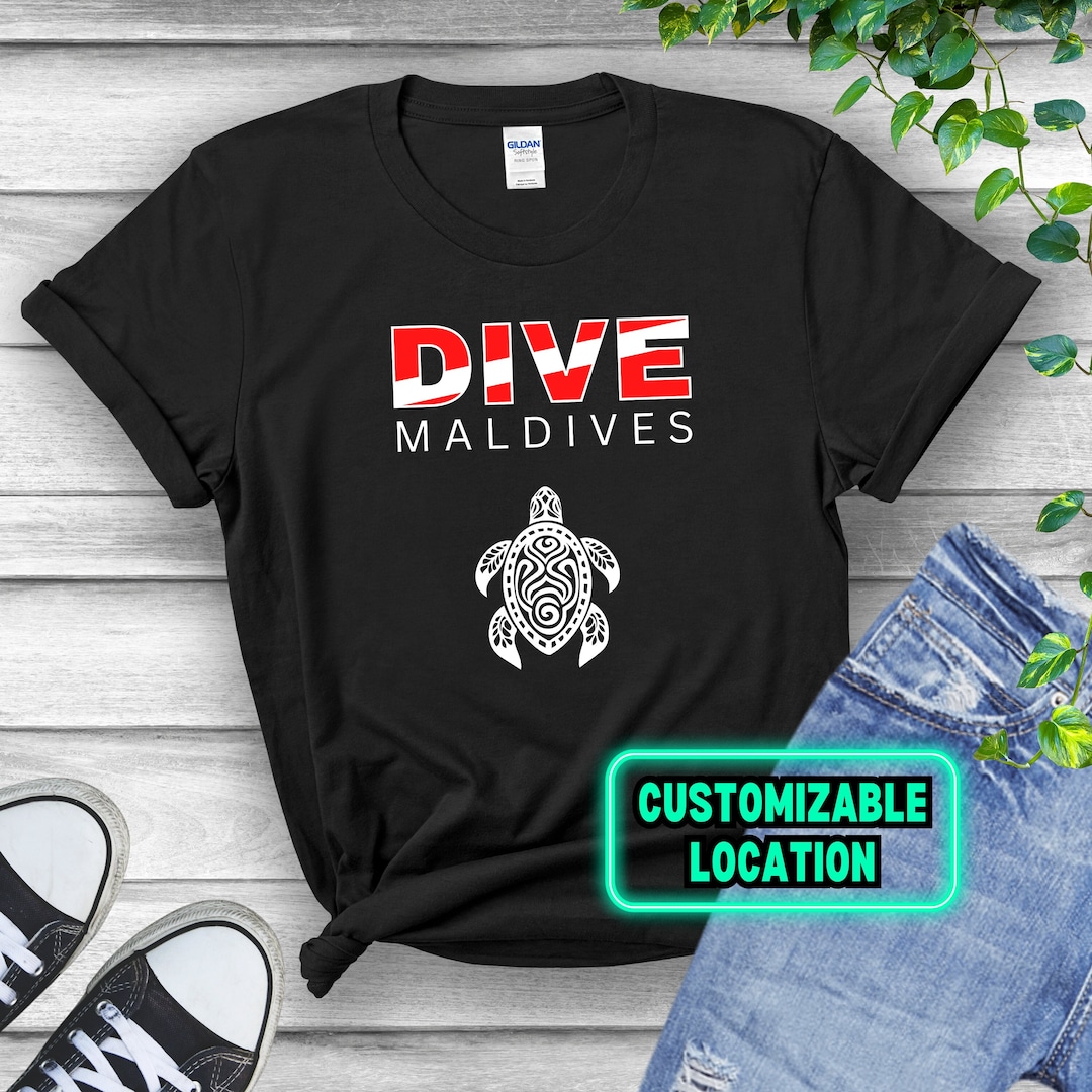 Scuba Shirt, Scuba Diver T-shirt, Customizable Diving Shirt, Dive ...