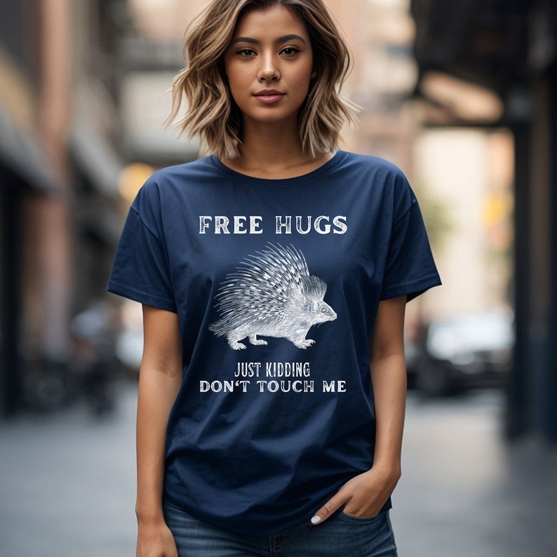 Abrazos Gratis Es Broma No Me Toques Camisa Camisa Antisocial Camisa