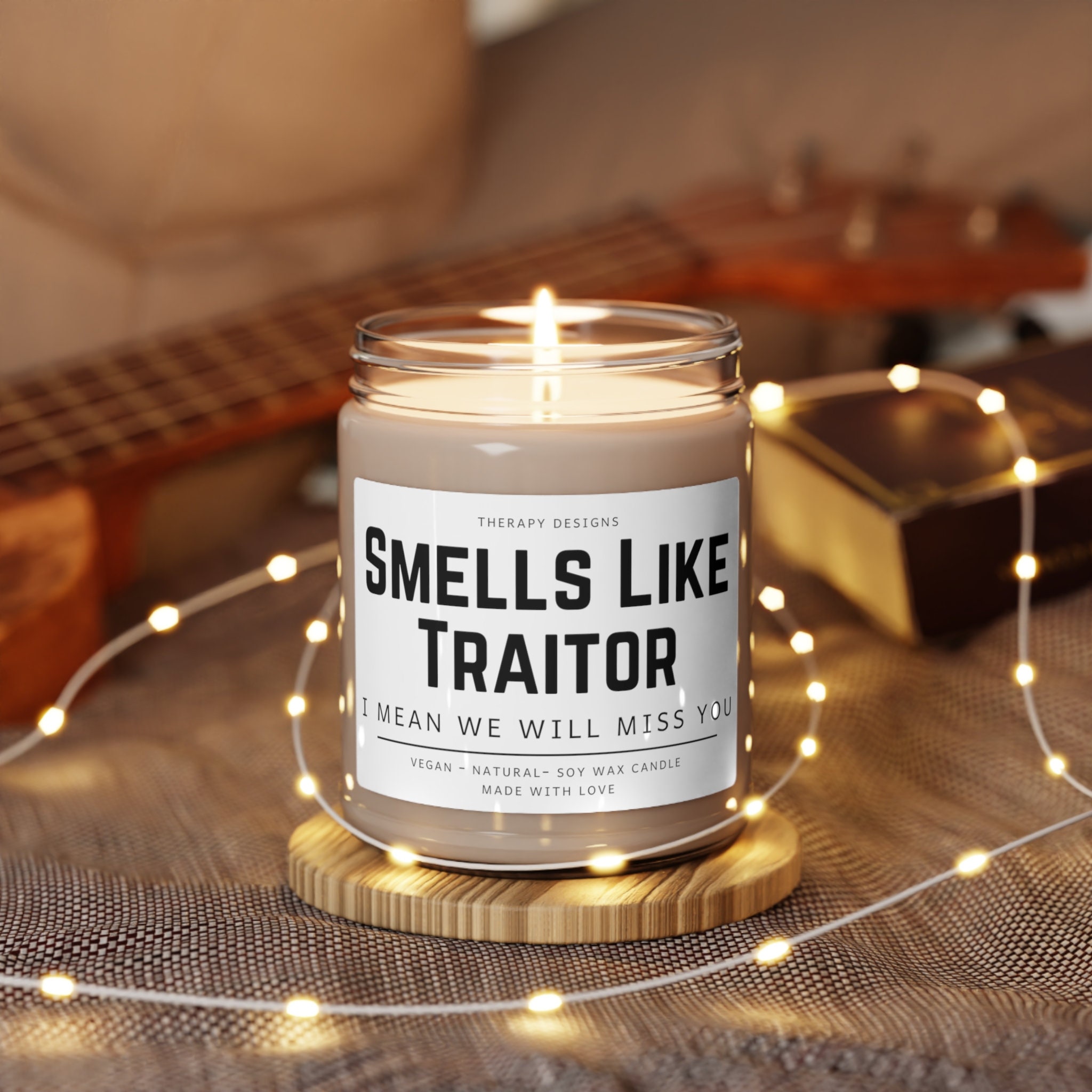 Smells Like Traitor Candle, Goodbye Gift for Coworker, Goodbye Candle ...
