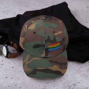 Rainbow Flag Hat, Pride Flag Hat, LGBTQ+ Hat, Proud Ally Hat, Gay Pride Embroidered Hat, LGBTQ+ ...