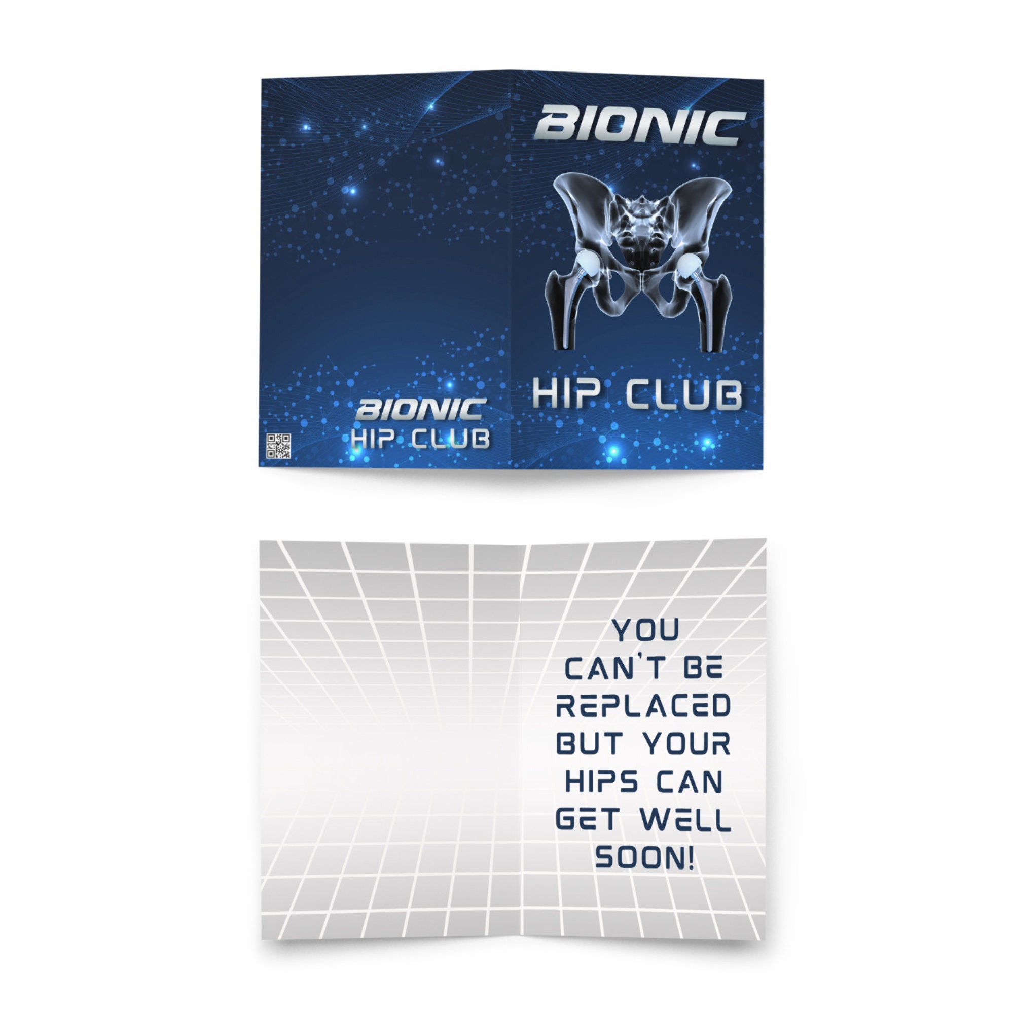 Bionic Hip Club Card, Hip Replacement Recovery Card, Total Hip ...