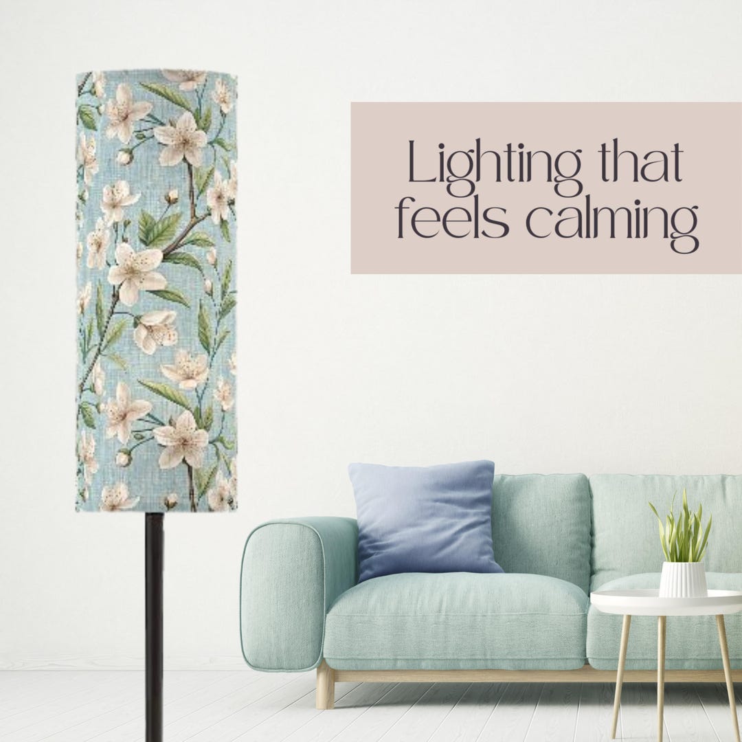 Floral Modern Standing Floor Lamp (made in USA), Remote Controlled ...