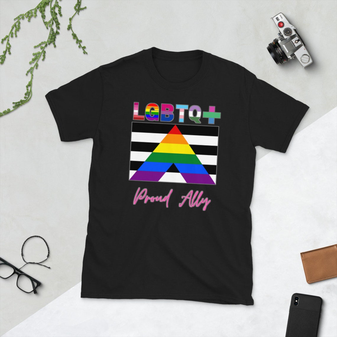 LGBTQ shirt Proud Ally T-Shirt LGBTQ Flags Shirt Pride | Etsy