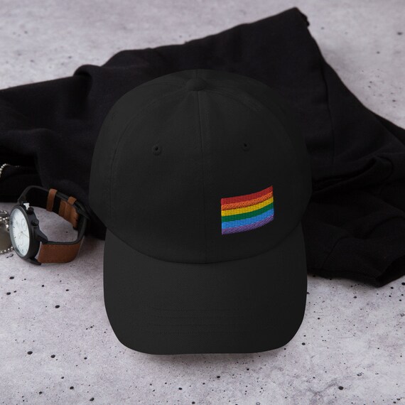 Rainbow Flag Hat Pride Flag Hat LGBTQ Hat Proud Ally Hat | Etsy