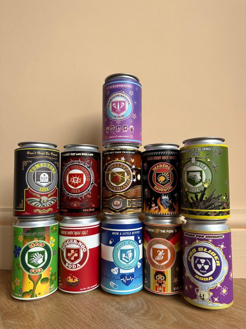 Black Ops 6 Zombie Perk DIY Cans/stickers Build - A - Perk - Etsy