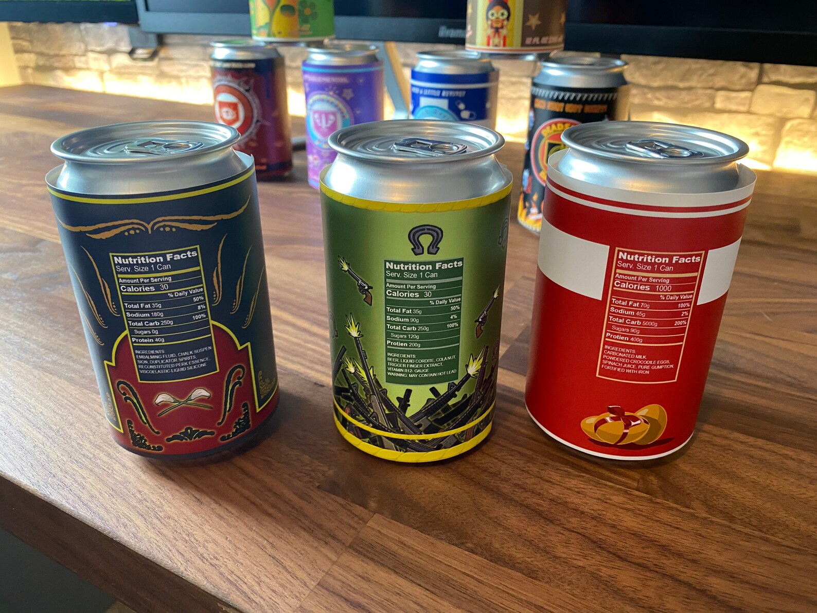 Call of duty Zombie Perk Cans Full collection 9 Cold War | Etsy