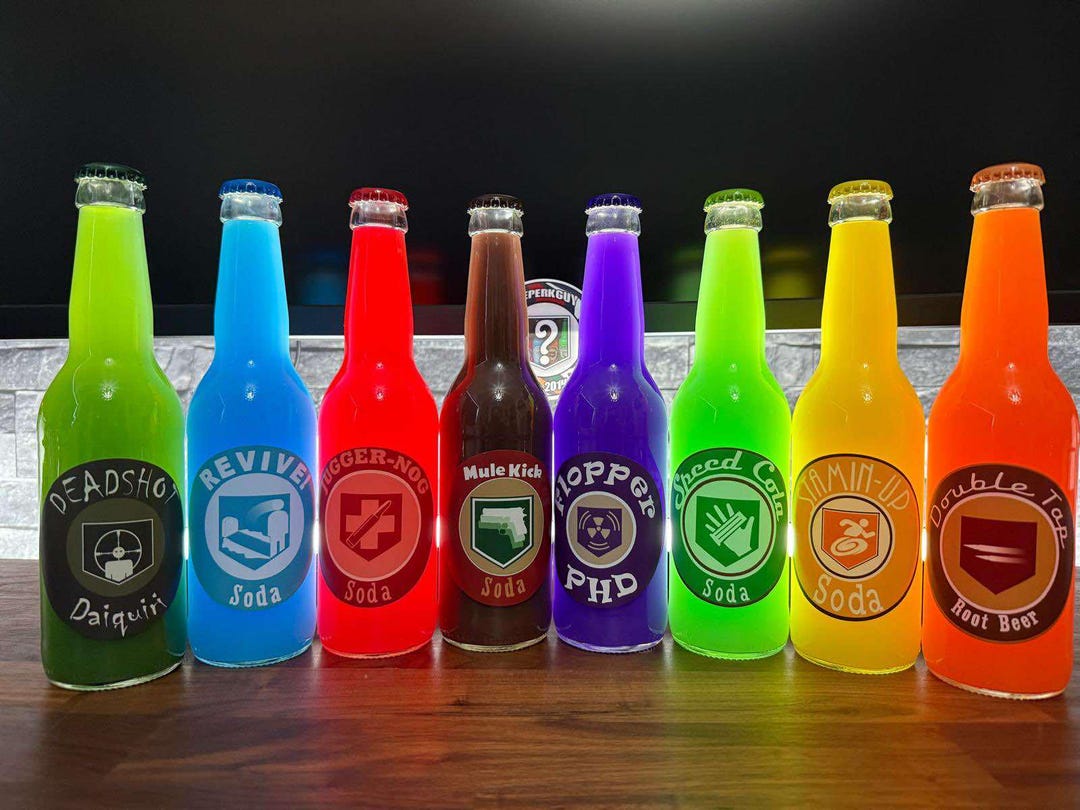 Zombie Perk A Cola Bottles Game Versions - Etsy