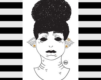 Creepy Ink Drawing - Etsy