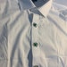 Button Eye Embroidered White Collared Shirt - Etsy