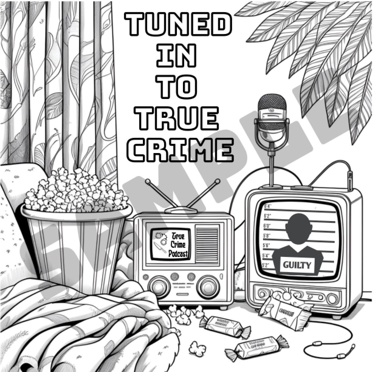 True Crime Coloring Pages Bundle | Murder Mystery Printables | Cold ...