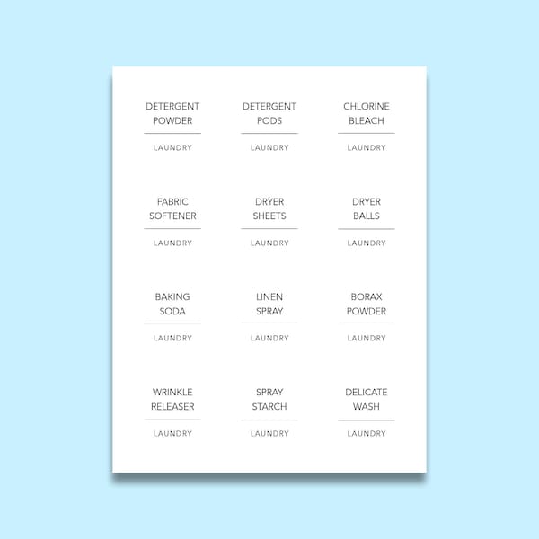 Laundry Labels - Etsy
