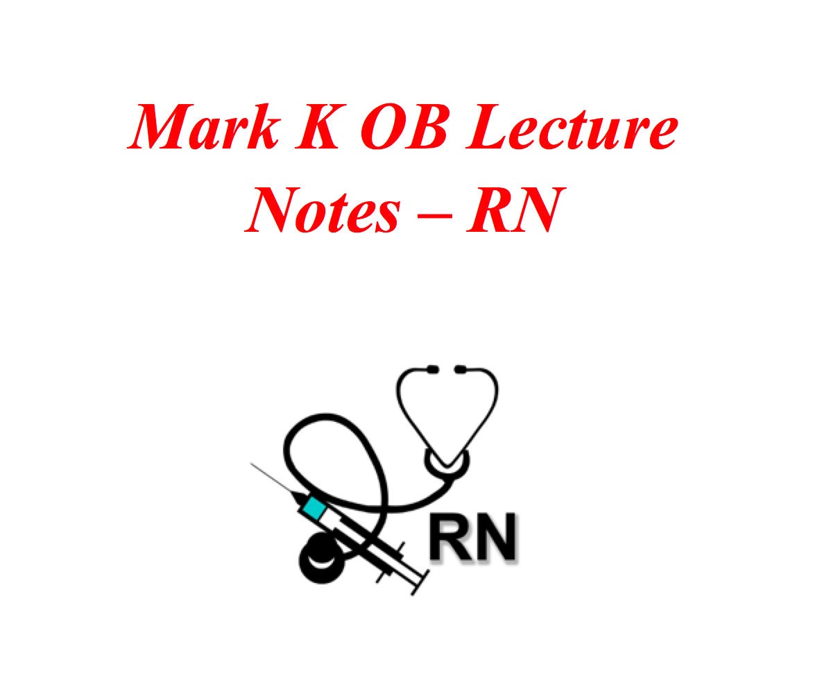 Mark K OB Lecture Notes - Etsy