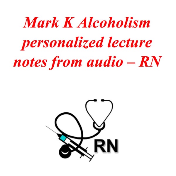 Mark K Lecture Notes - Etsy
