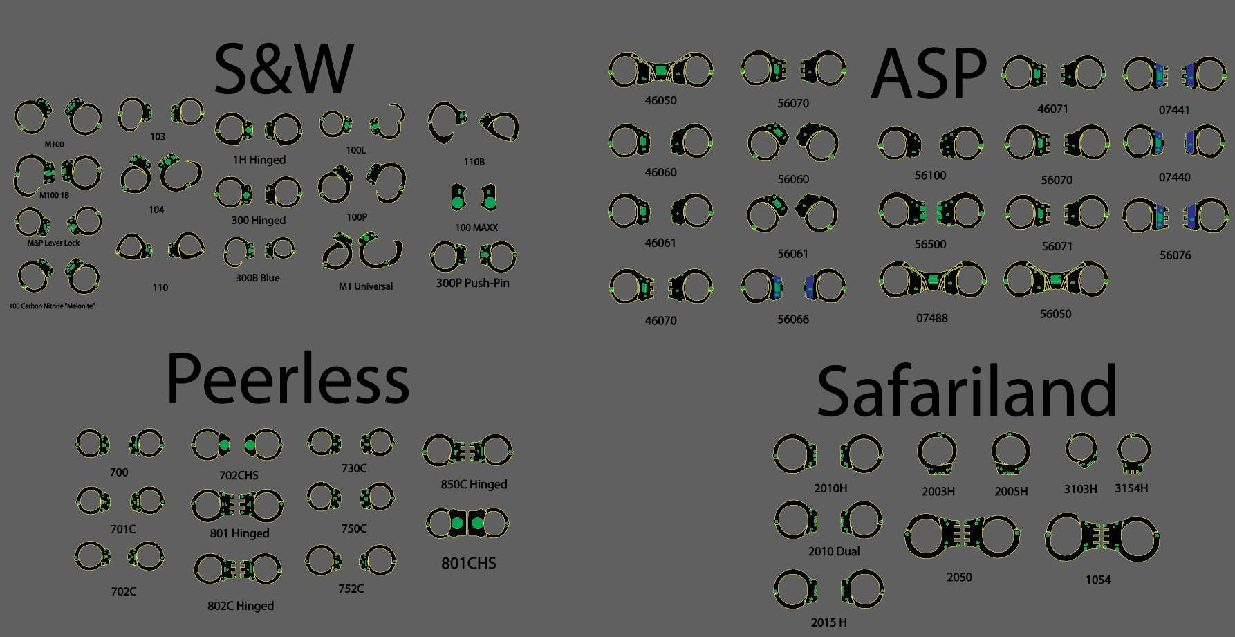 Handcuff Templates for Design With Laser Engraving in .ai8 and .svg ...