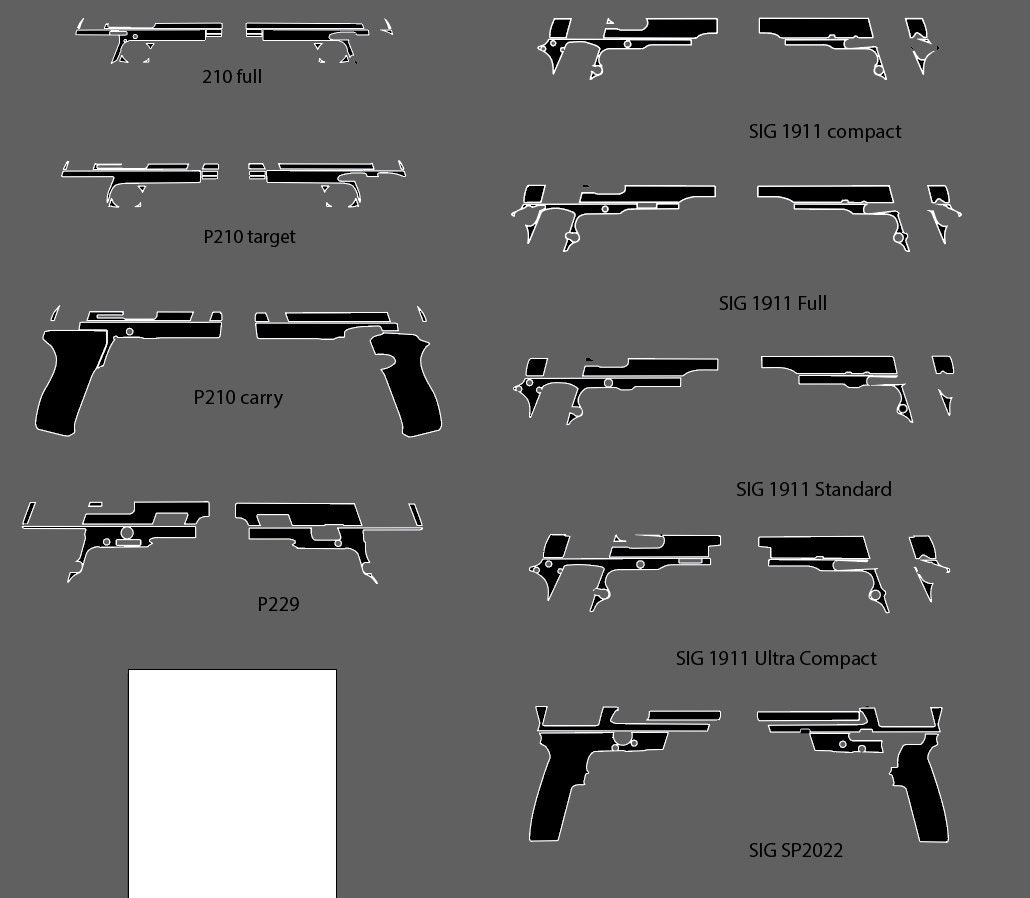 SIG Templates for Design and Engraving (beyond Affordable) - Etsy