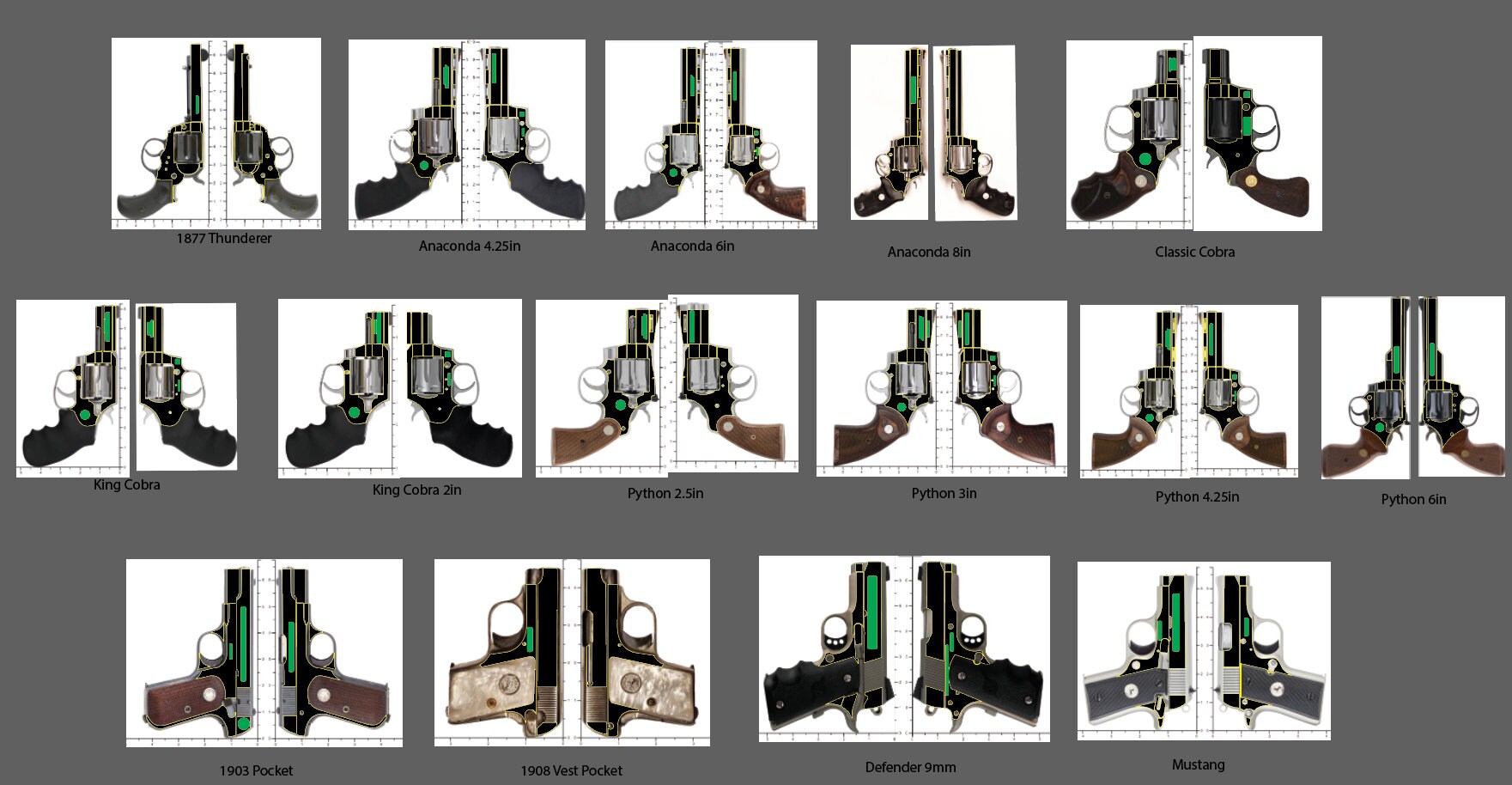 15 Colt Templates for Design and Engraving (revolvers) - Etsy